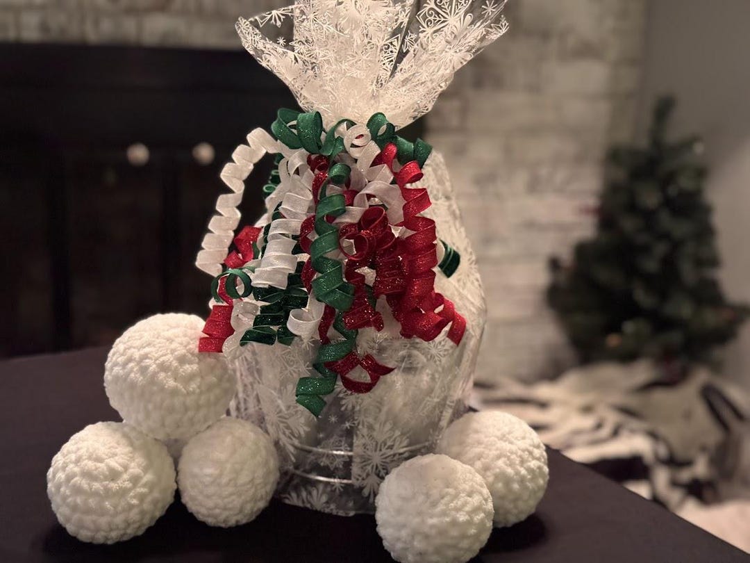 Snowball Smackdown Indoor Snowball Gift Basket Set - Etsy