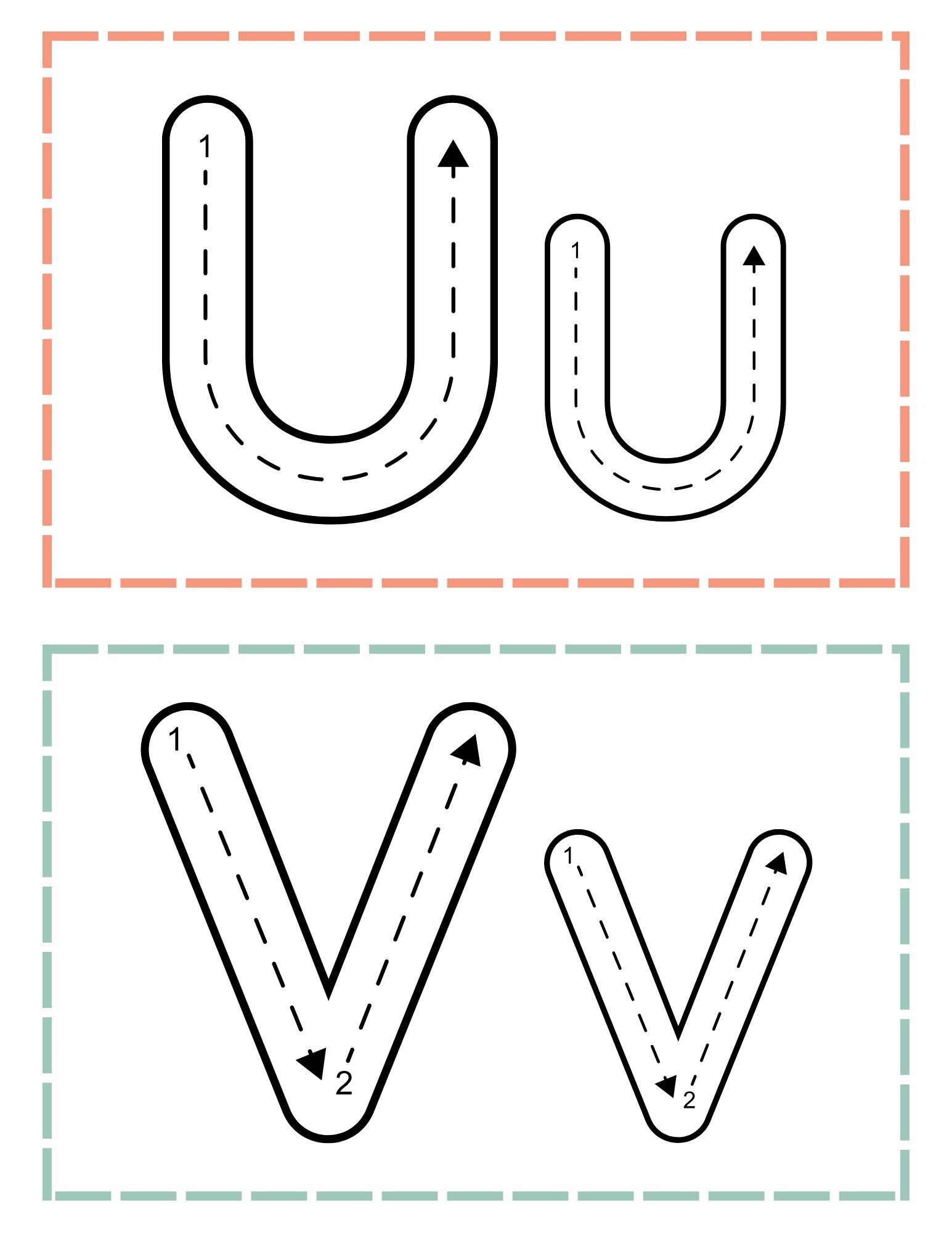 Printable Alphabet Tracing Cards | Uppercase & Lowercase Letter Writing ...