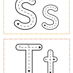 Printable Alphabet Tracing Cards | Uppercase & Lowercase Letter Writing ...