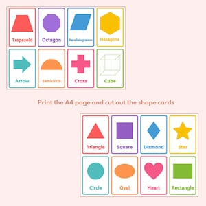 Printable Shapes Flashcards for Kids | Educational Learning Tool ...