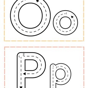 Printable Alphabet Tracing Cards | Uppercase & Lowercase Letter Writing ...