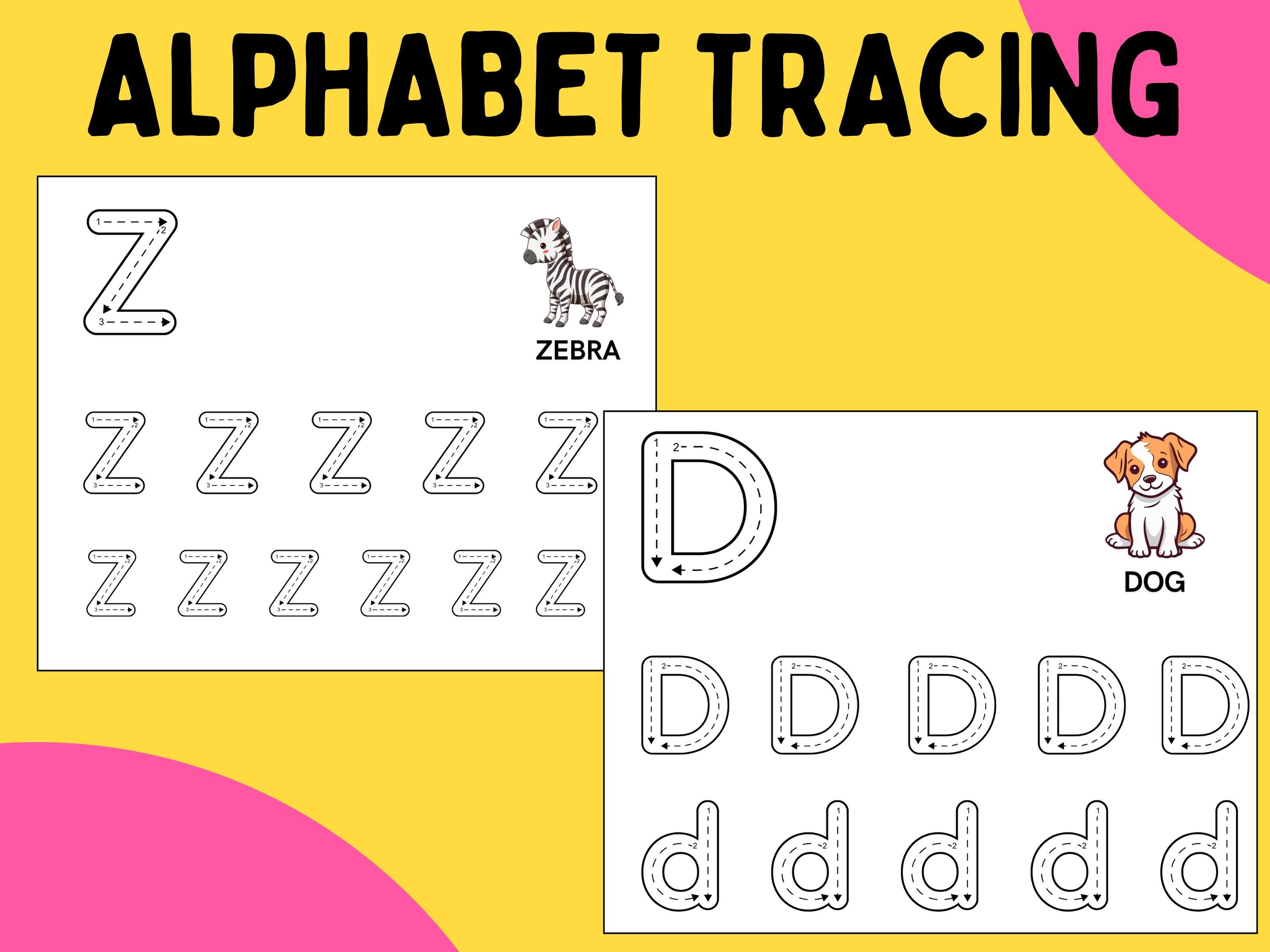 Printable Alphabet Tracing Sheet for Kids | ABC Writing Practice ...