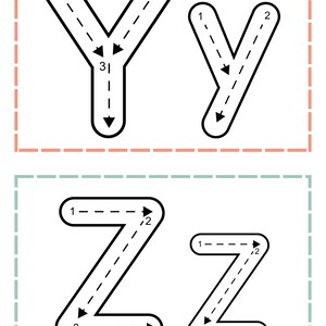 Printable Alphabet Tracing Cards | Uppercase & Lowercase Letter Writing ...