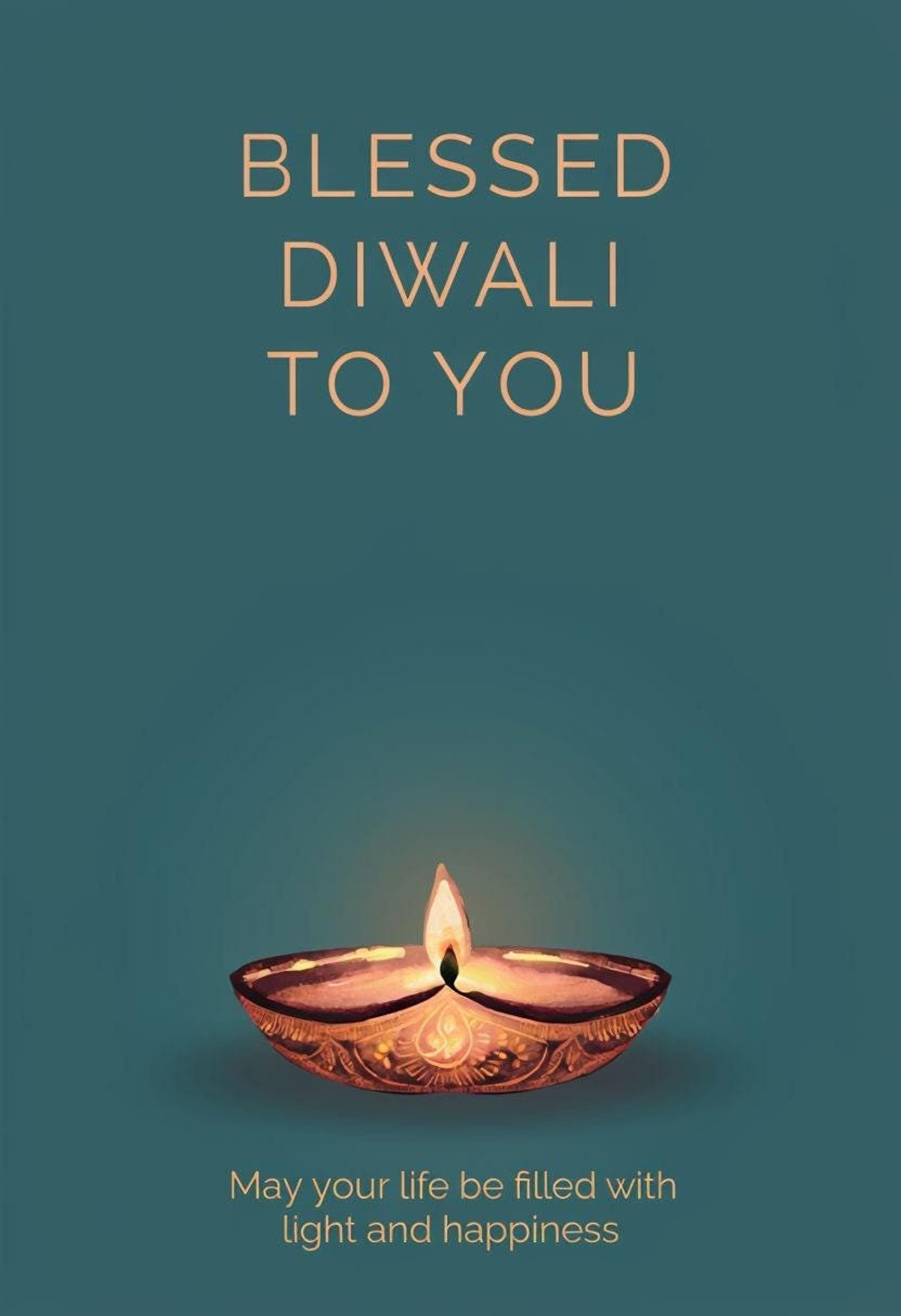 Diwali Blessing Digital Card Family Print - Etsy