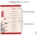 Chinese Wedding Banquet Menu Canva Template 5x7 Editable Asian Wedding ...