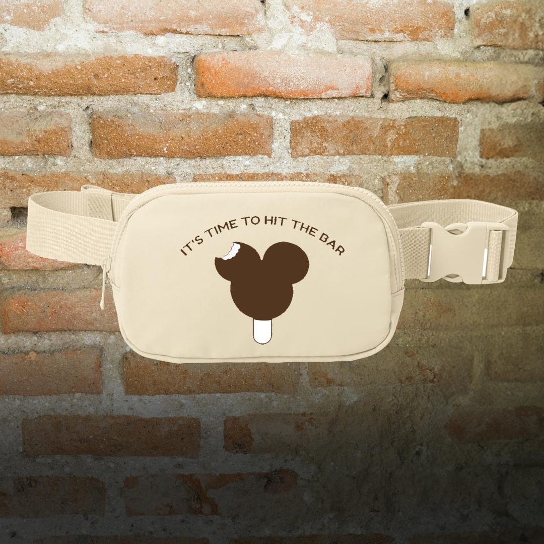 Hit the Bar | Fanny Pack for Theme Park | Park Snacks Bag | Mickey Ice ...