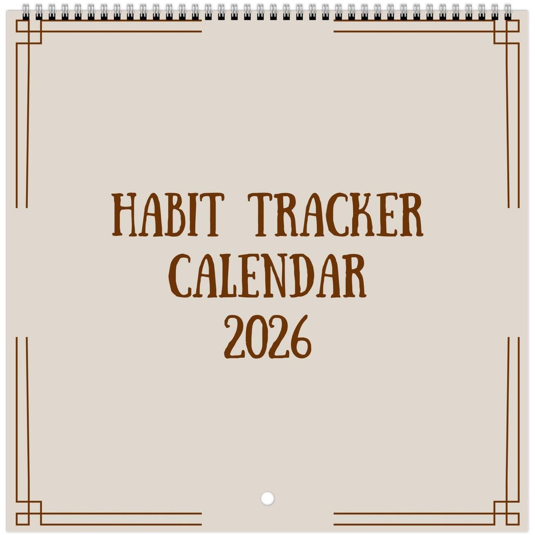 2026 Habit Tracker Wall Calendars, Monthly and Yearly Planner - Etsy
