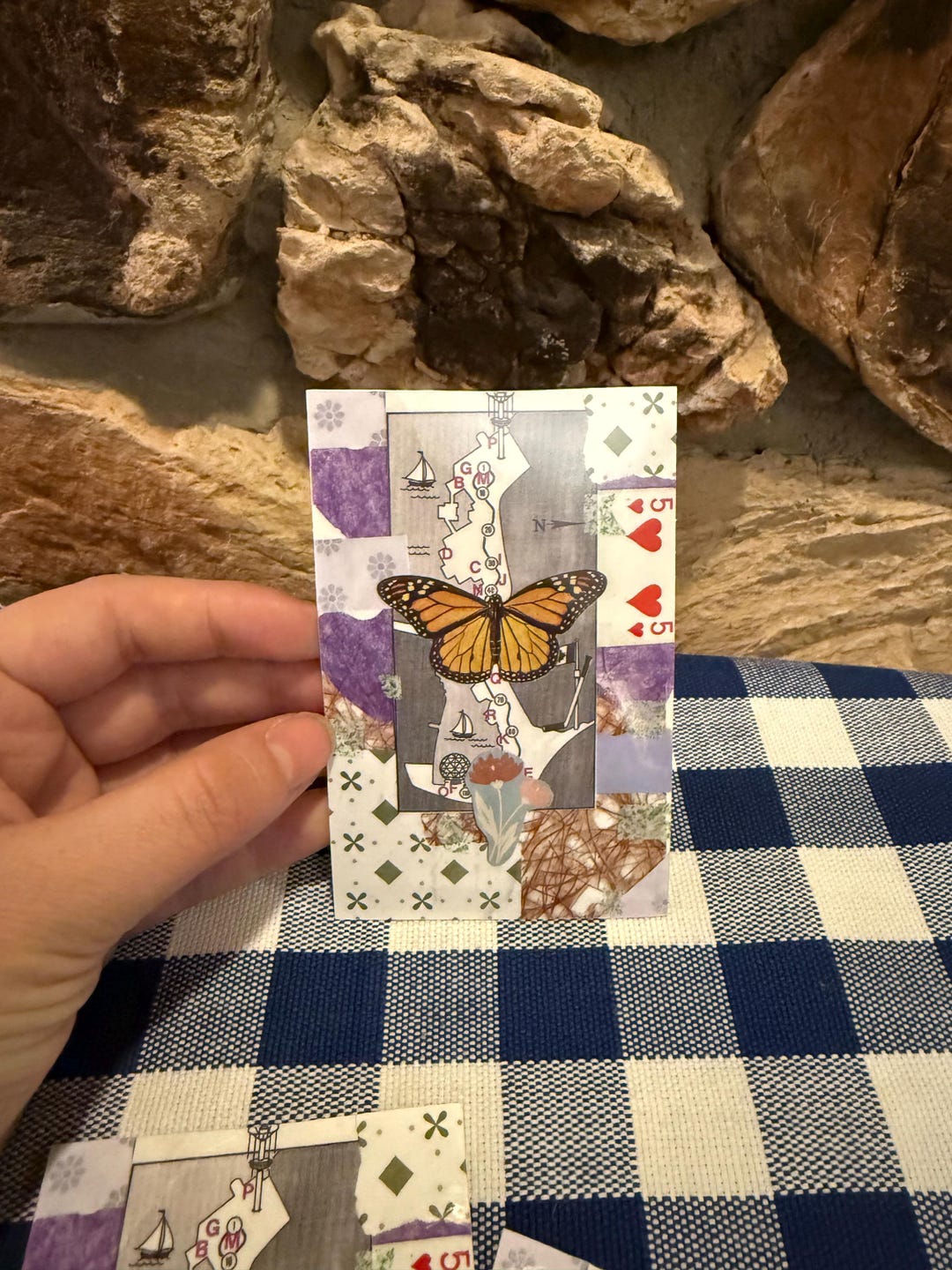 Monarch Map – Die Cut Vinyl Sticker, Glossy Butterfly & Vintage Map ...