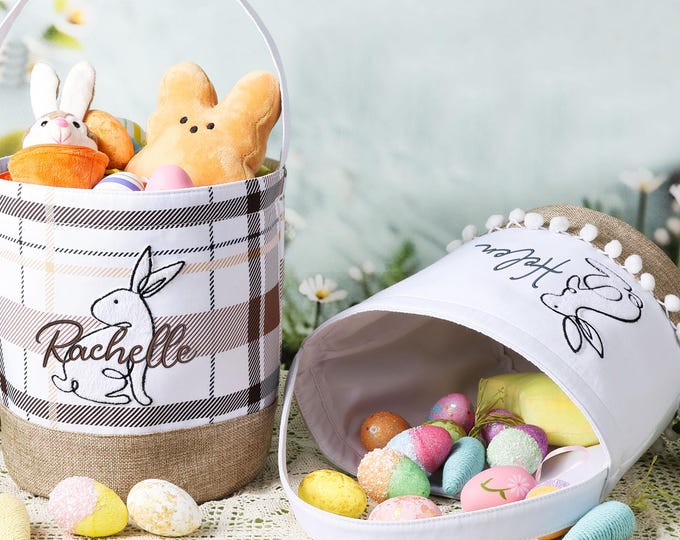 Personalized Easter Basket | Custom Easter Basket | Handmade Easter Egg ...