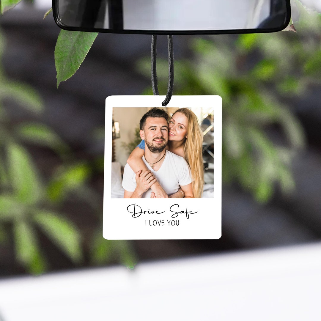 Custom Photo Car Mirror Tag Photo Ornament Rear View Mirror Ornament ...