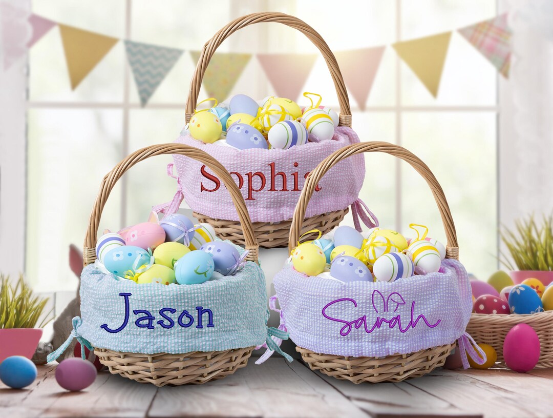 Personalized Easter Basket Liner Custom Easter Basket Liner for Boy or ...