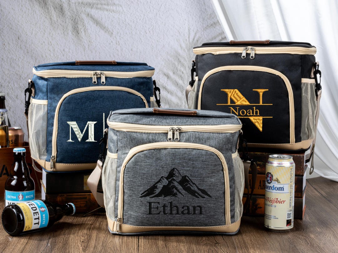 Personalized Beer Cooler Bag,embroidered Groomsmen Gift,large ...