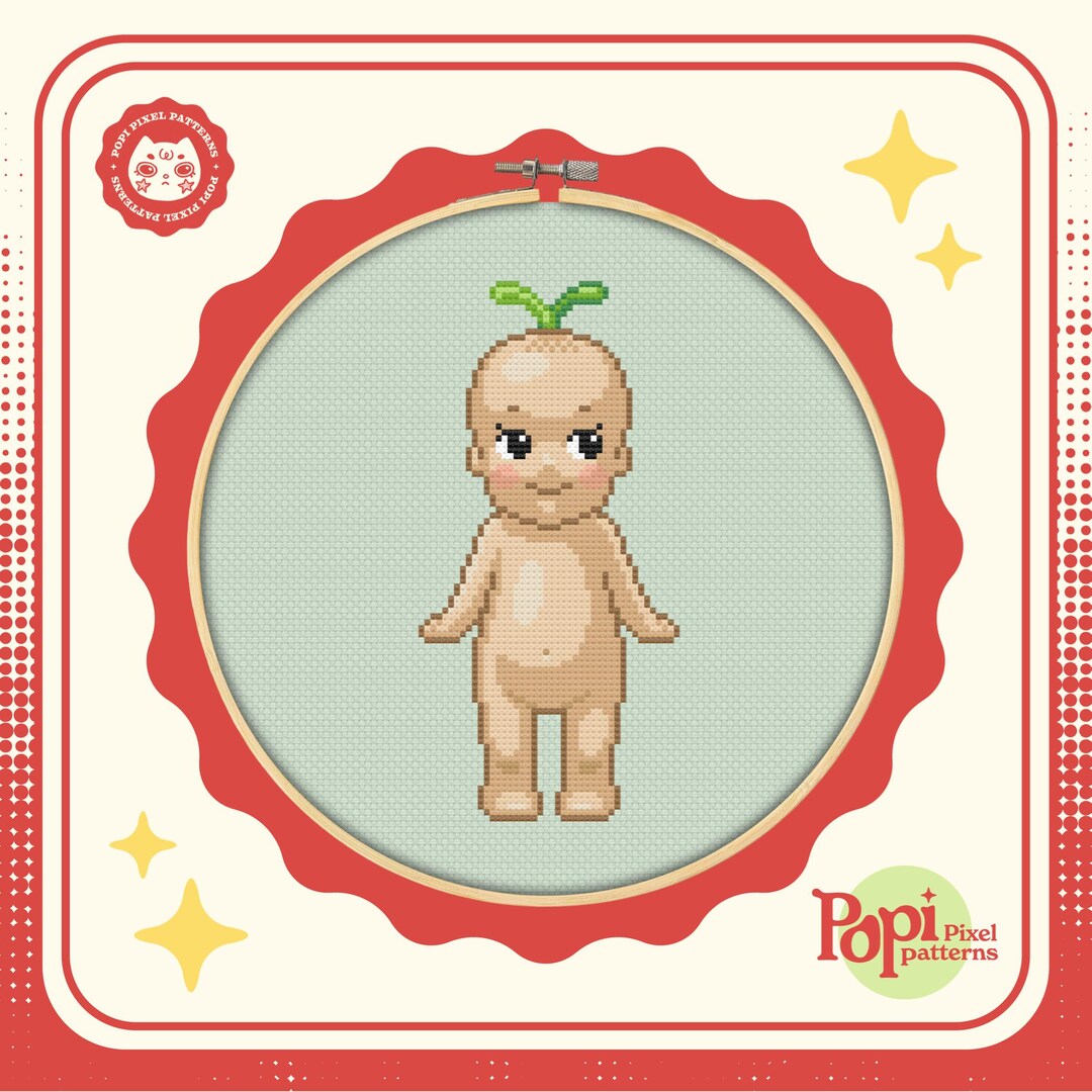 Sonny Angel Sprout Cross Stitch Pattern | Digital PDF Download - Etsy