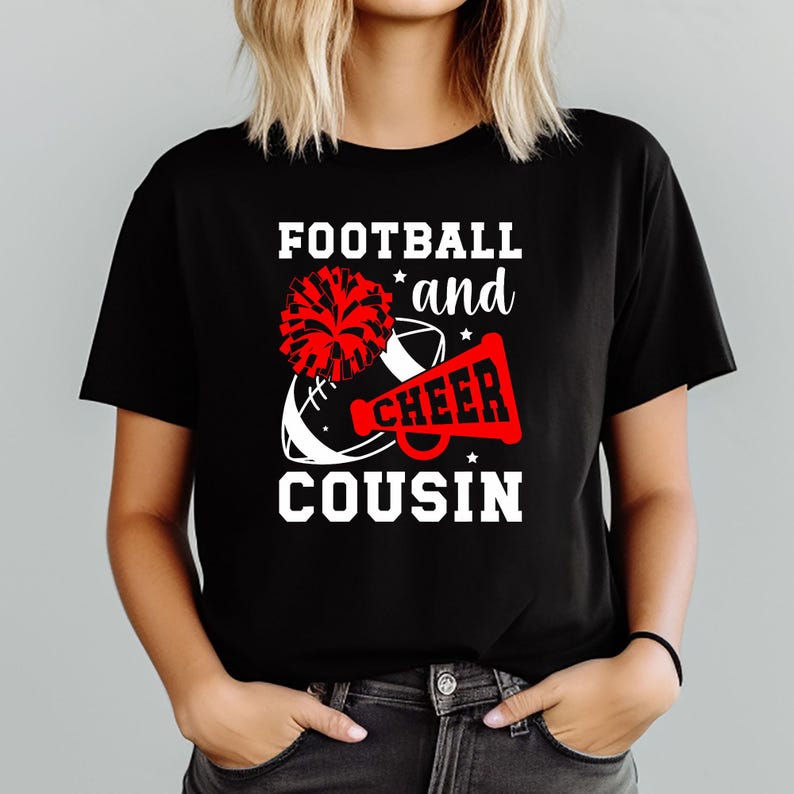 Football Cousin Cheer Squad Bundle PNG, Cousins Biggest Fan Shirt ...