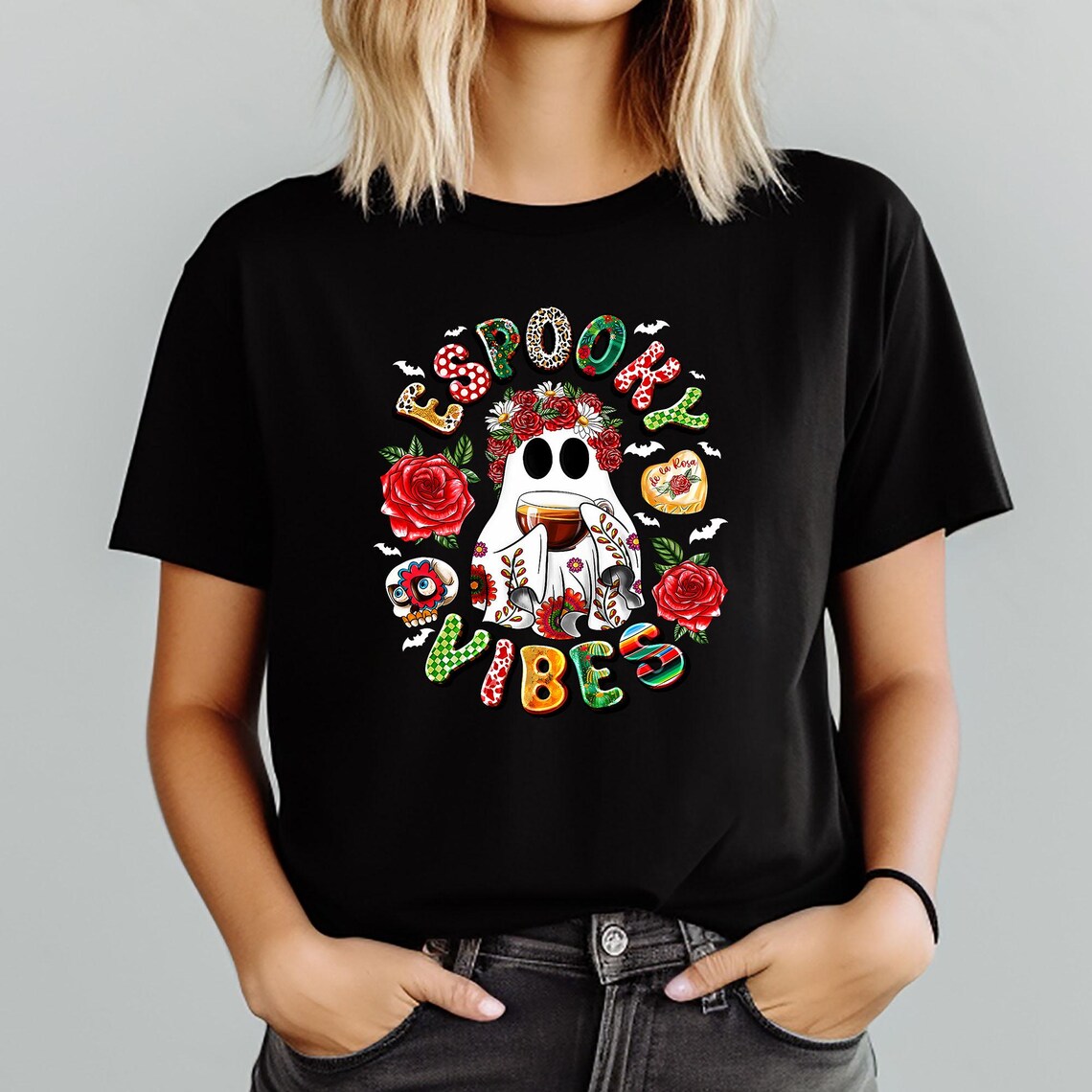 Spooky Mexican Conchas Ghost PNG, Espooky Vibes Halloween, Cute Pan ...