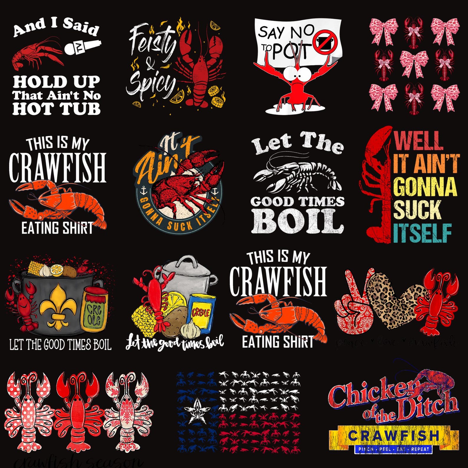 Crawfish Png Bundle, Crawfish Boil Png, Crawfish Shirt Png, Belle of ...