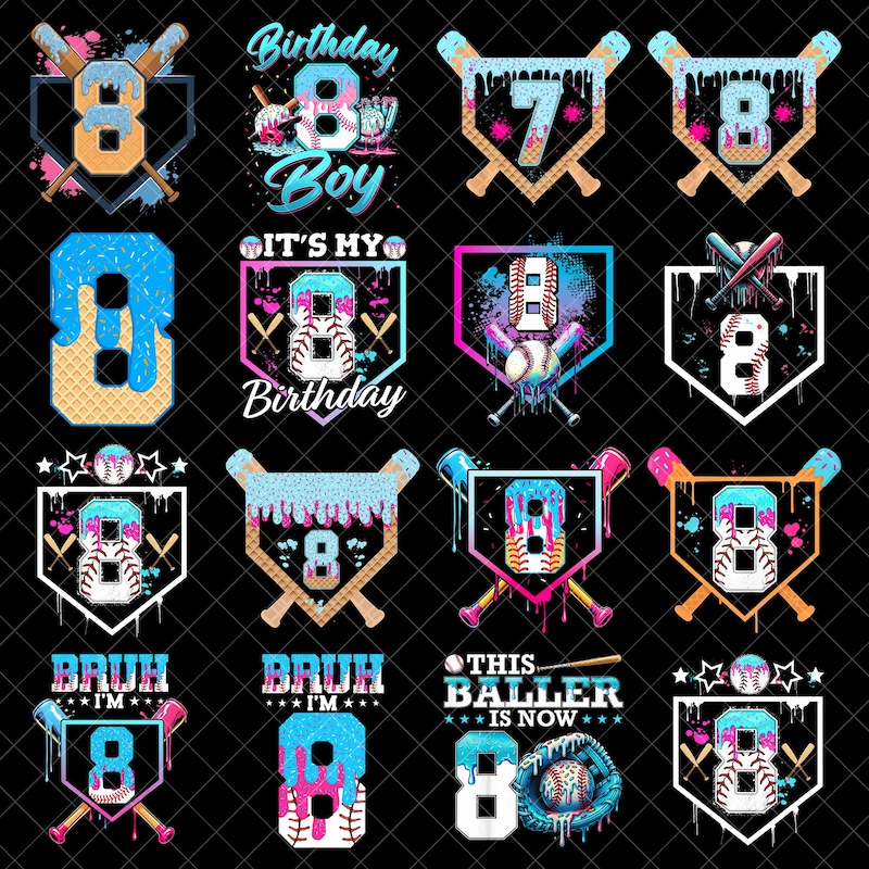 Baseball Old Number Png - Etsy
