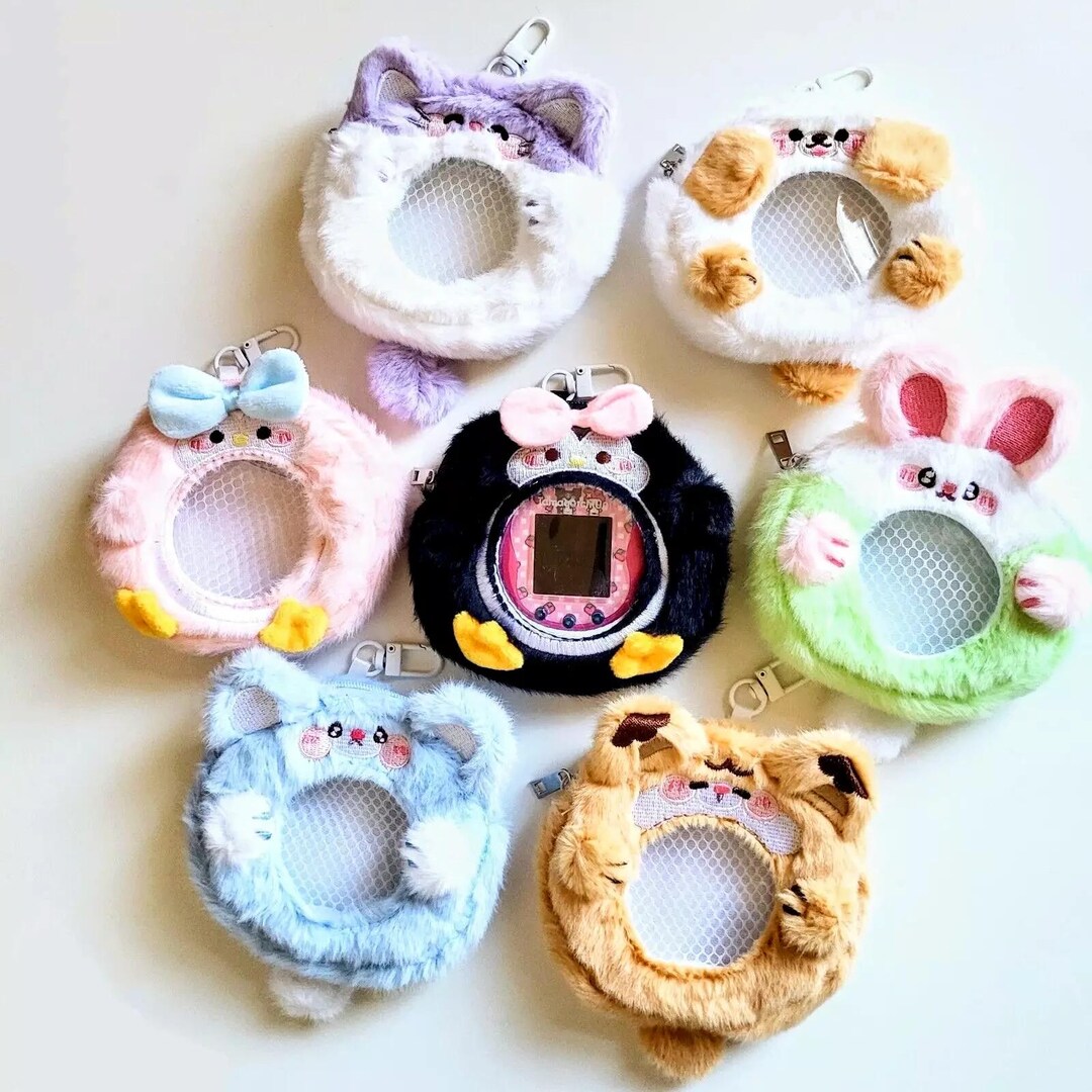 Tamagotchi Case Holder Fluffy Animal Fits Tama Uni/meets/on/connection ...