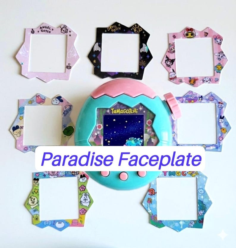 Tamagotchi Paradise Faceplate: Holographic Sanrio, Angel & Devil Gotch ...