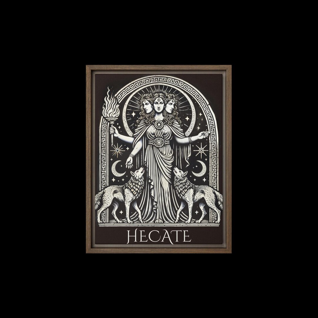 Hecate Goddess Art Print – Mystical Wolves and Moon (digital Download ...
