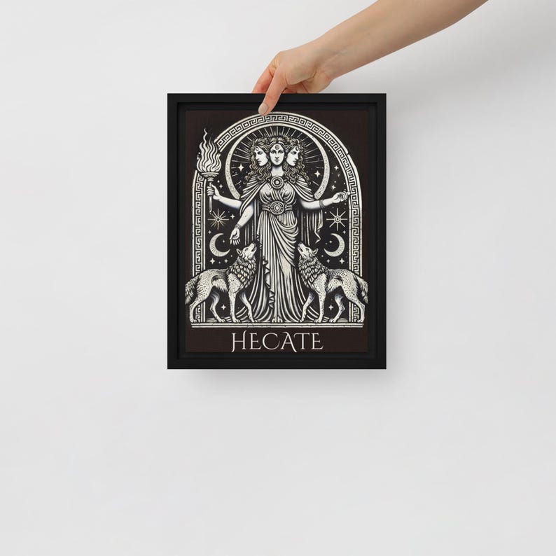Hecate Goddess Art Print – Mystical Wolves and Moon (digital Download ...