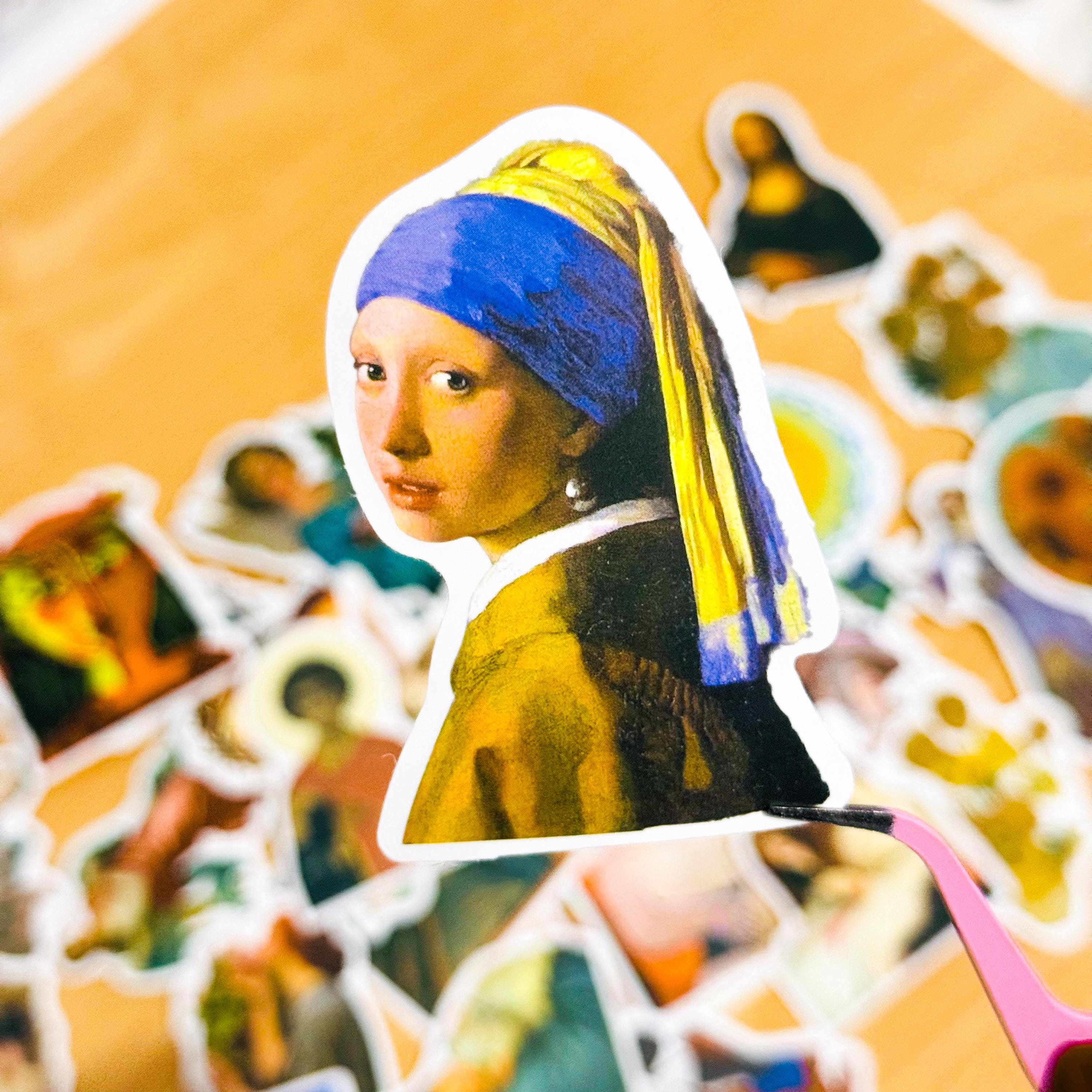 50pcs Famous Paintings Vinyl Sticker Pack, Art Stickers, Art Lover Gift ...