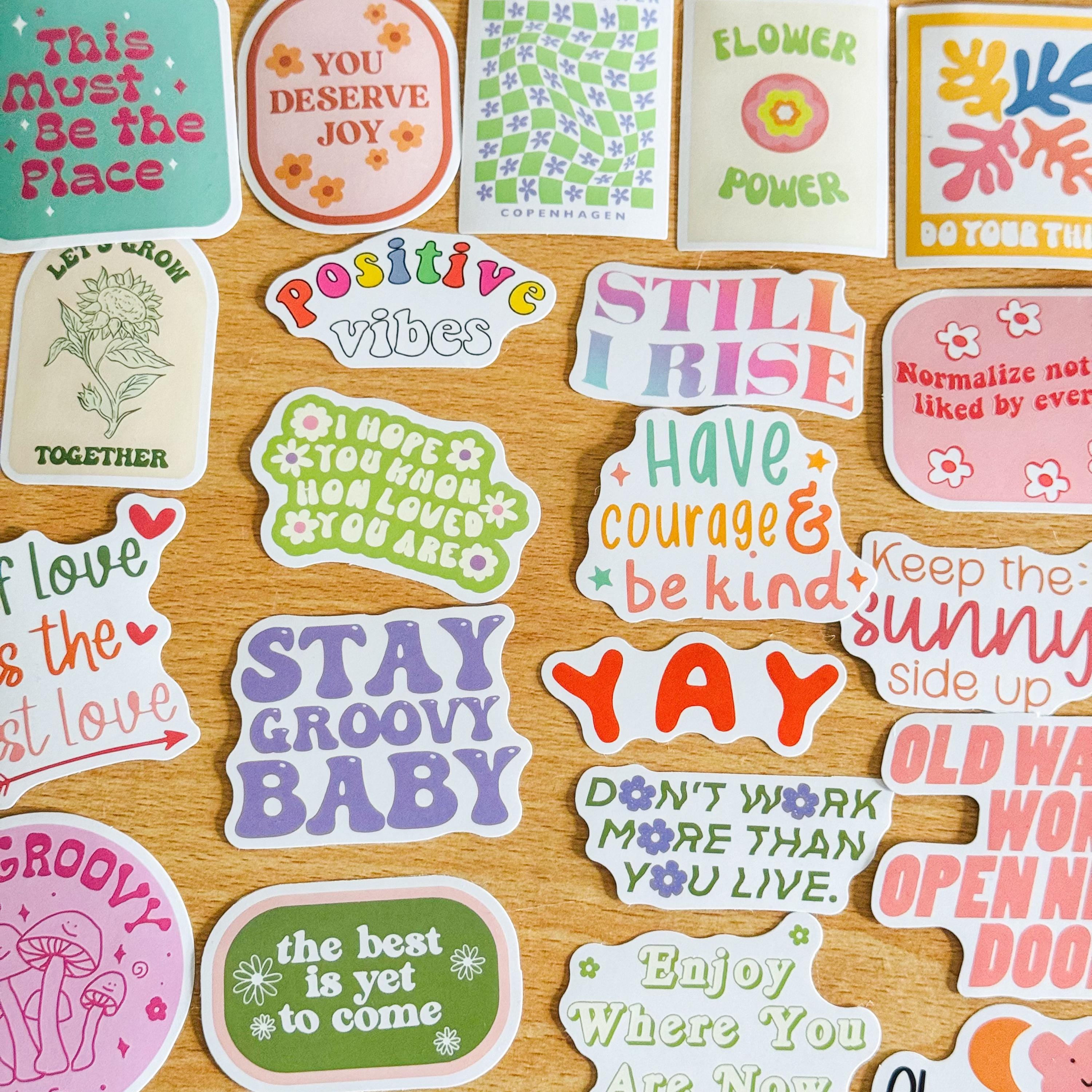 100 Pcs Danish Pastel Stickers Vinyl Waterproof VSCO Stickers ...