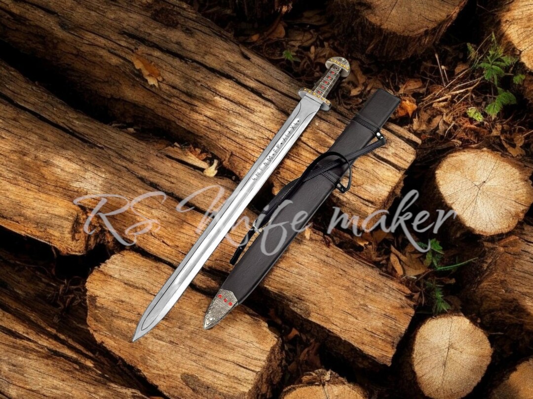 Handmade Viking Ragnar Lothbrok King Sword Viking Norsemen Sword ...