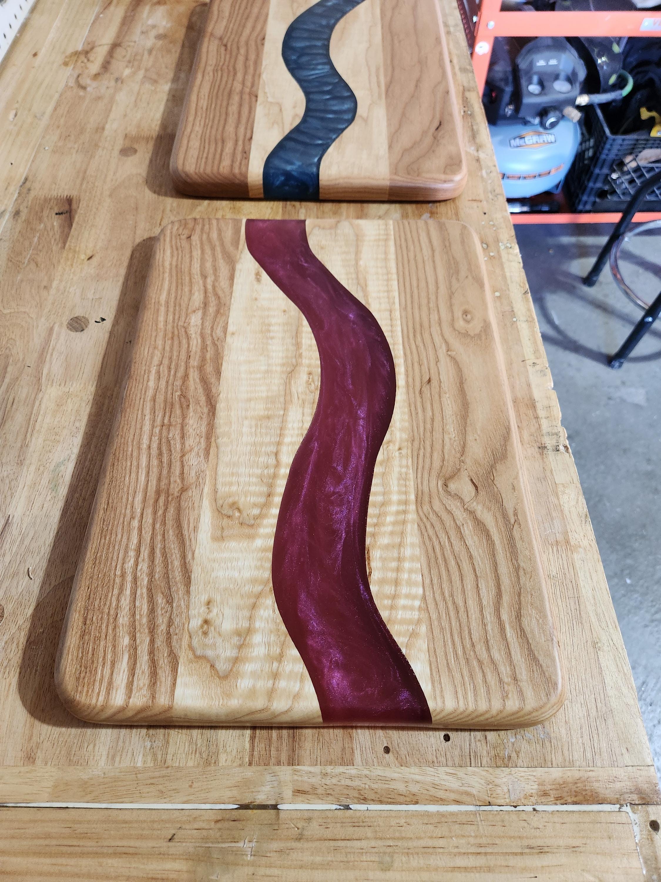 Country Maple Epoxy River Cutting Board - Etsy Canada