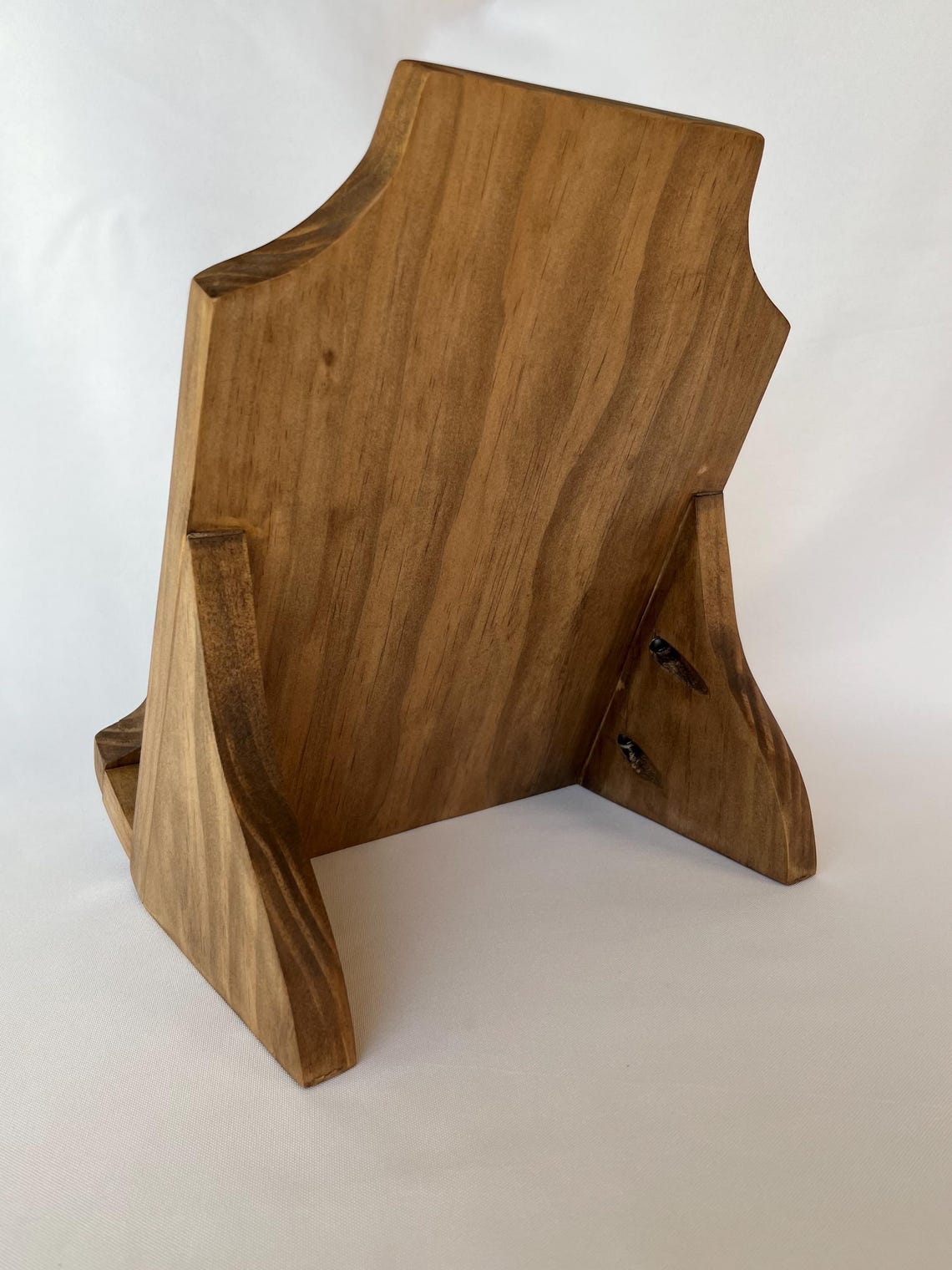 Cookbook Stand | Wooden Cook Book Display | Recipe + Tablet Holder ...