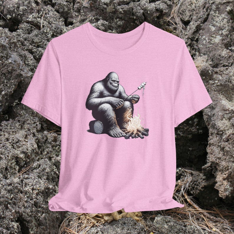 Bigfoot Campfire Tee, Sasquatch Shirt, Wilderness Lovers Gift, Camping ...