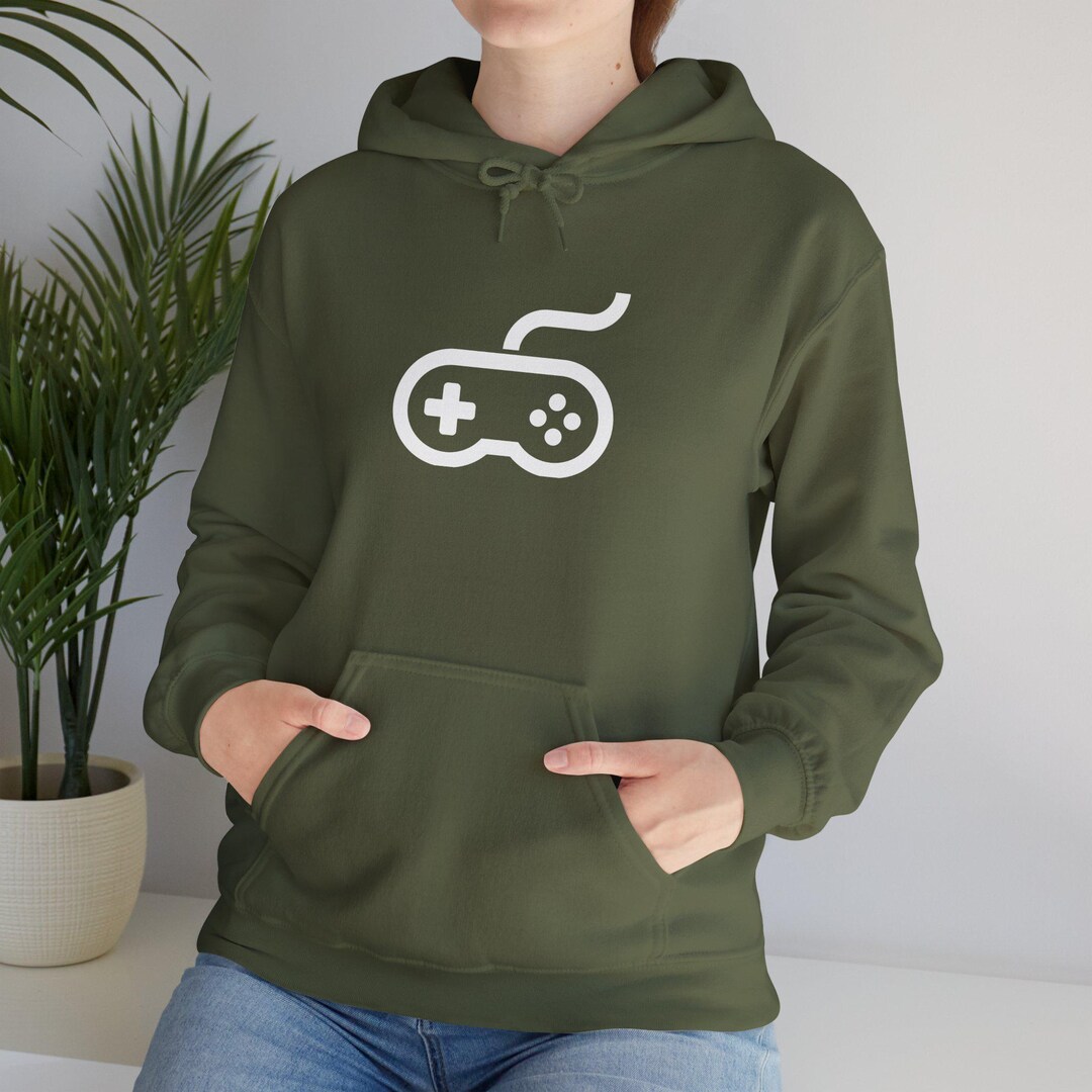 SNES Game Controller Hoodie Unisex Heavy Blend™ Hooded Sweatshirt ...