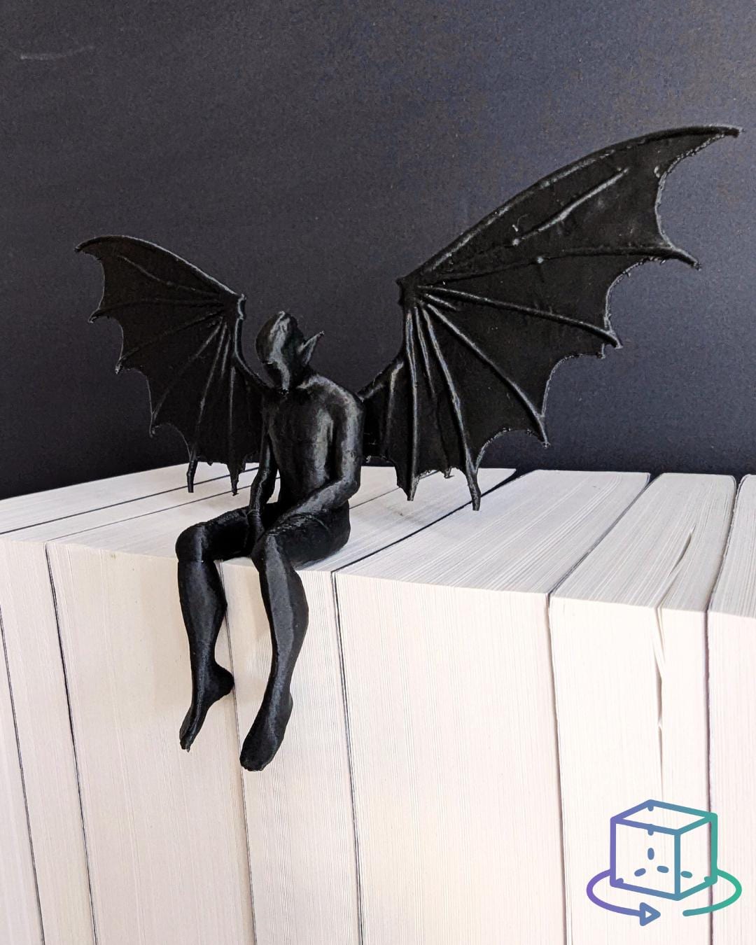 Night Court Sentinel | ACOTAR Inspired Bat Boy Bookshelf Decor for ...