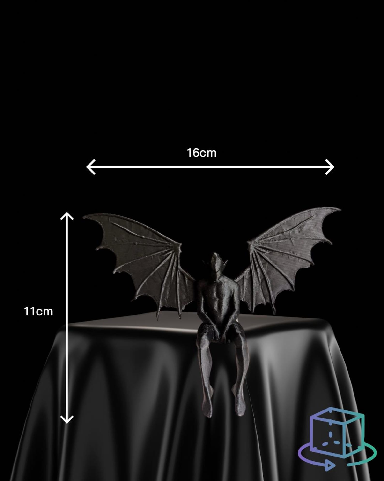 Night Court Sentinel | ACOTAR Inspired Bat Boy Bookshelf Decor for ...