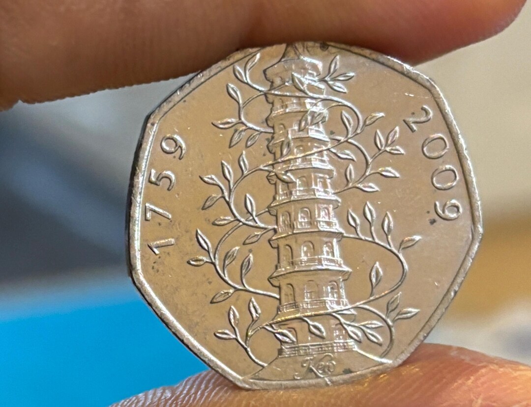 Genuine Kew Garden 2009 UK Rare and Collectible 50p Fifty Pence Ref ...