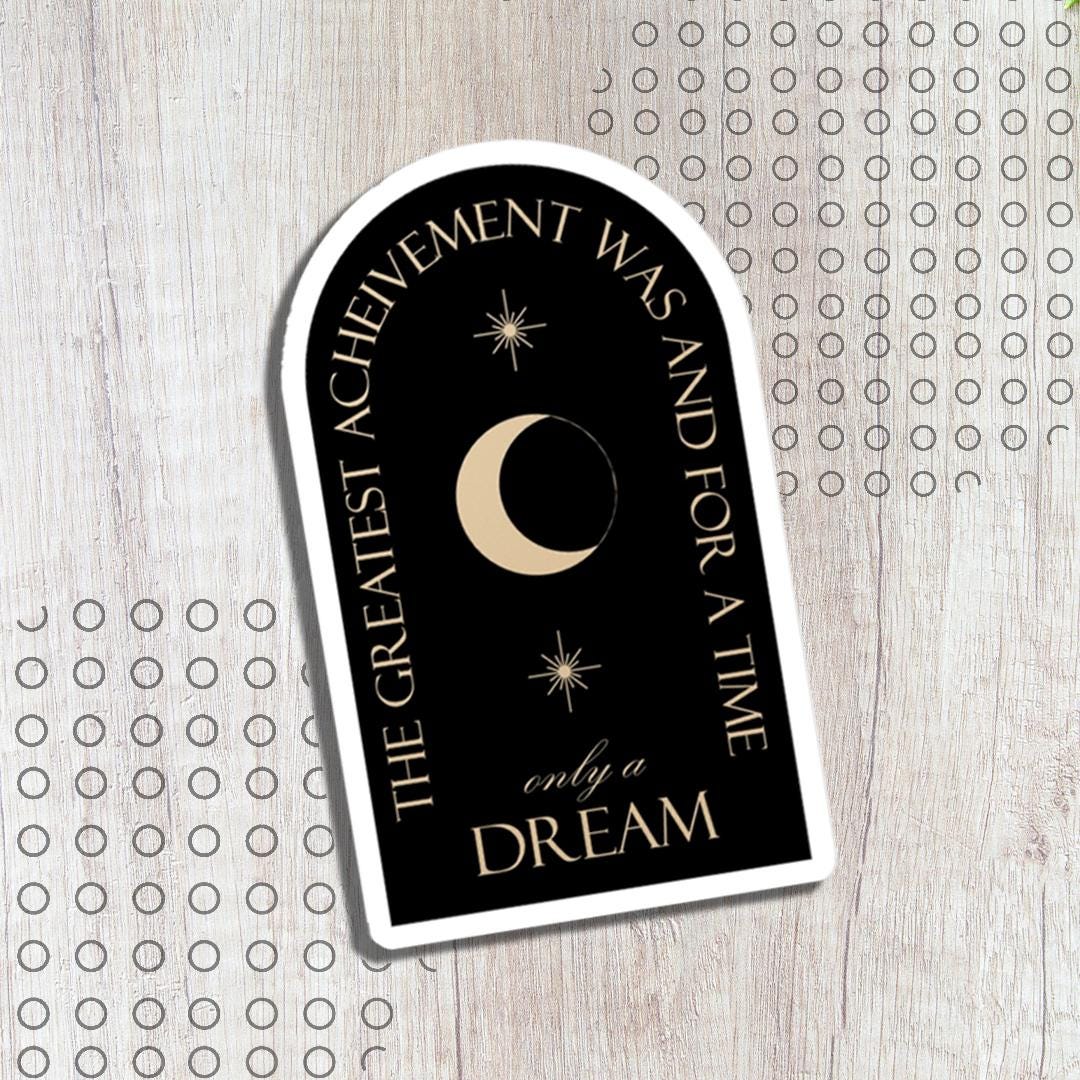 Dreamer Sticker, Positive Entrepreneur Sticker, Inspirational Quote ...