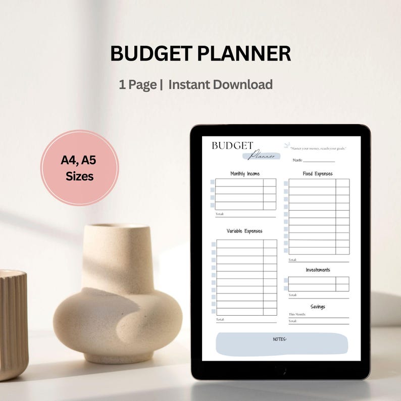 Editable Budget Planner - Printable Monthly Budget Sheet PDF, Family ...