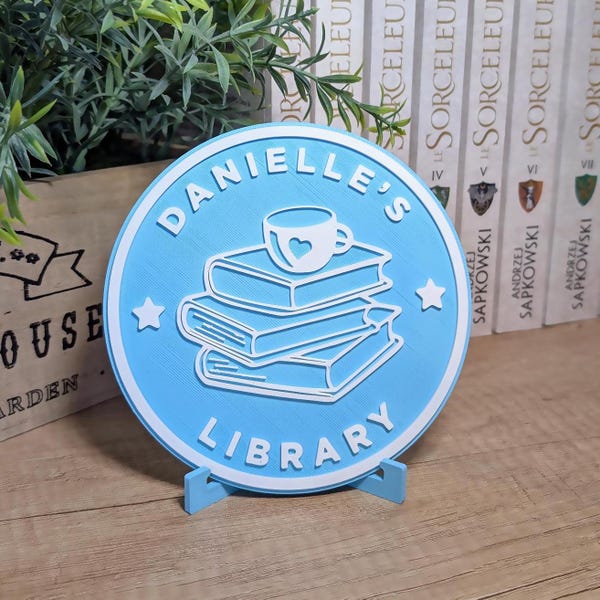 Bookshelf Signs - Etsy