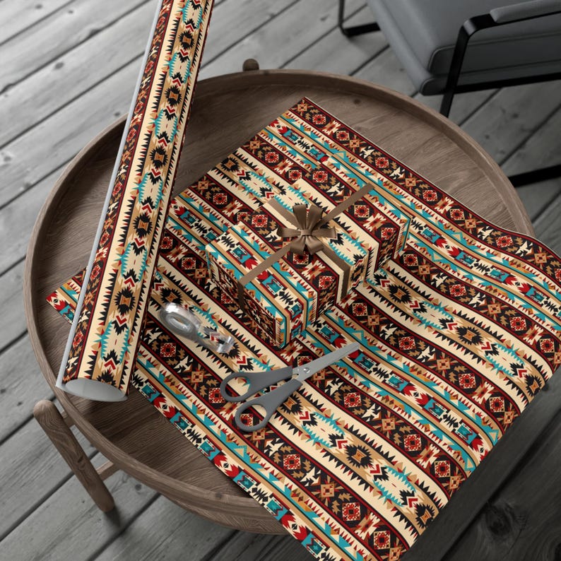 Vintage Western Gift Wrap Papers Vintage Western Print Wrapping Paper ...