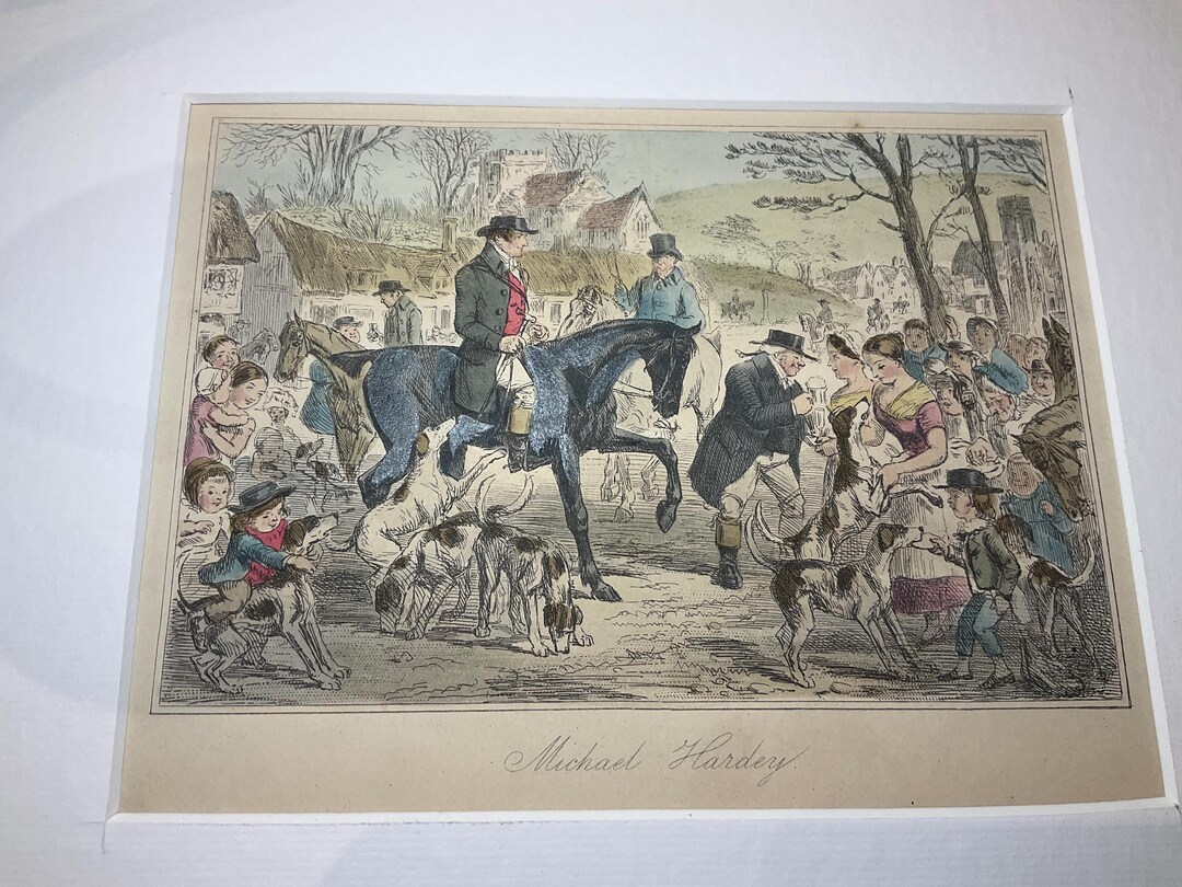 1854 John Leech Handley Cross Mr Jorrocks Hunt Mounted Print. Original ...