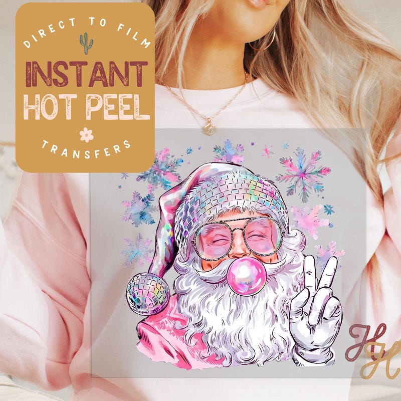 Pink Santa - Etsy