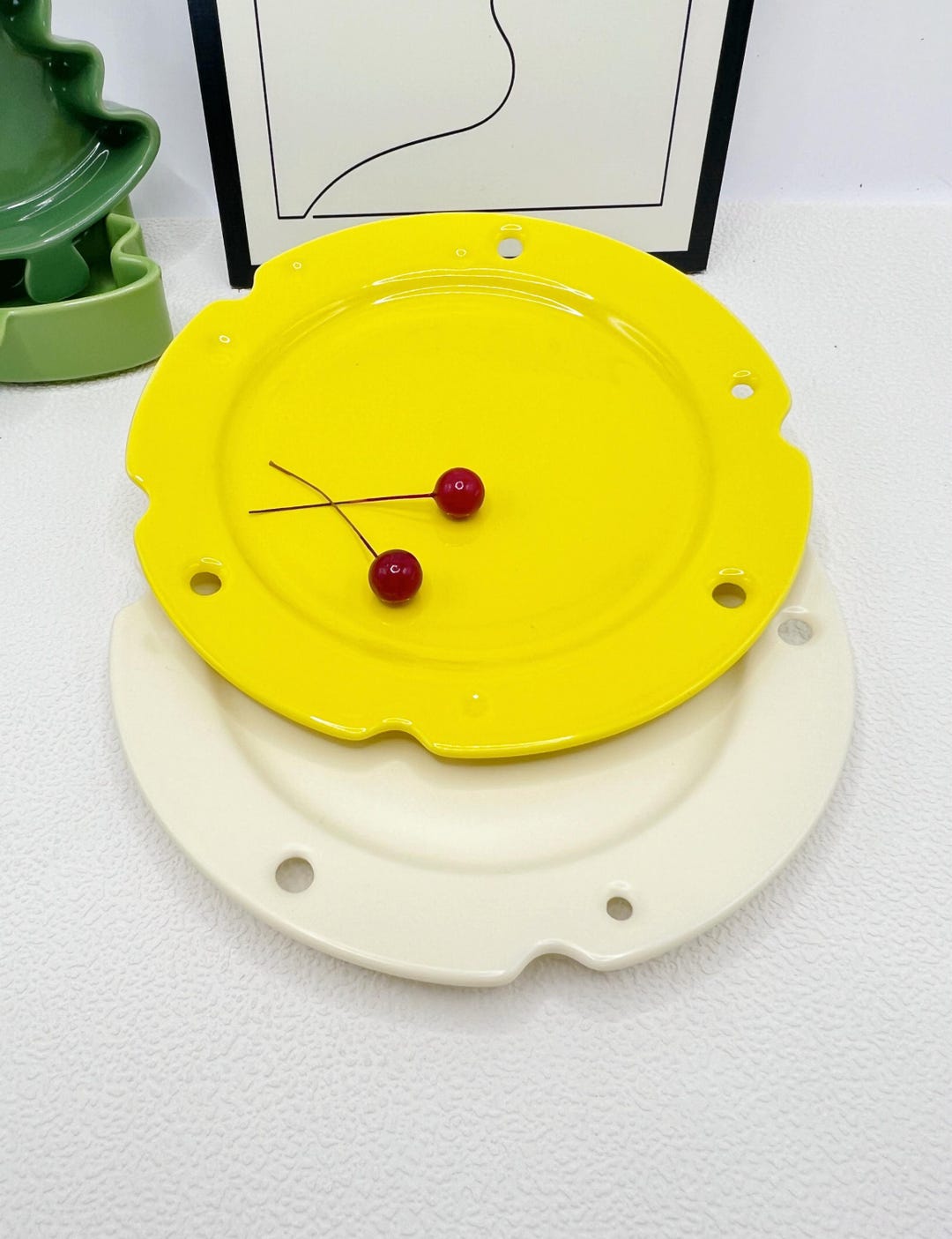 Ceramic Cheese Plate/ceramic Cheese Plate/ceramic Breakfast Plate ...