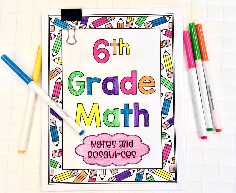 6th Grade Match Resources, Anchor Charts, & Study Guides - Etsy