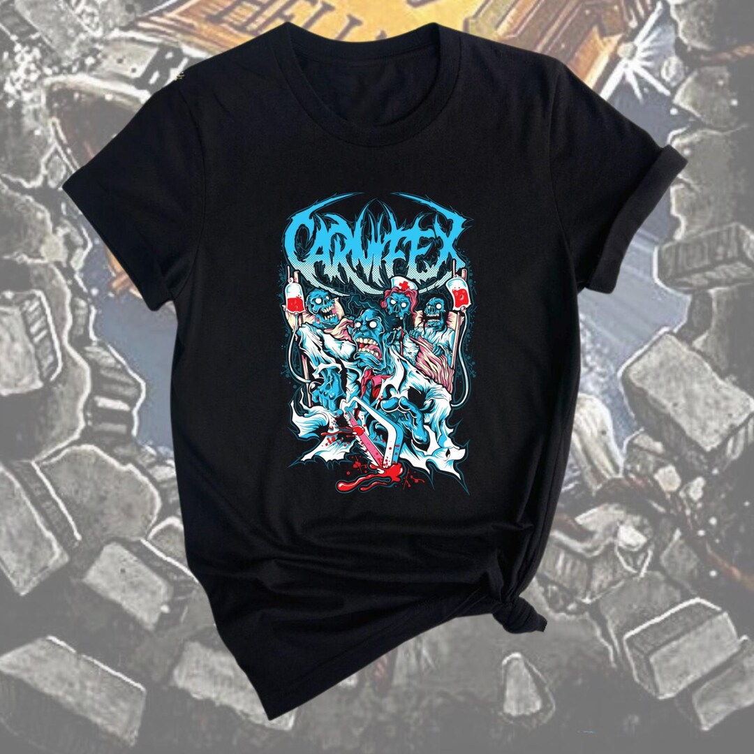 Carnifex Deathcore T-shirt Graphic Design Featuring Brutal Artwork ...