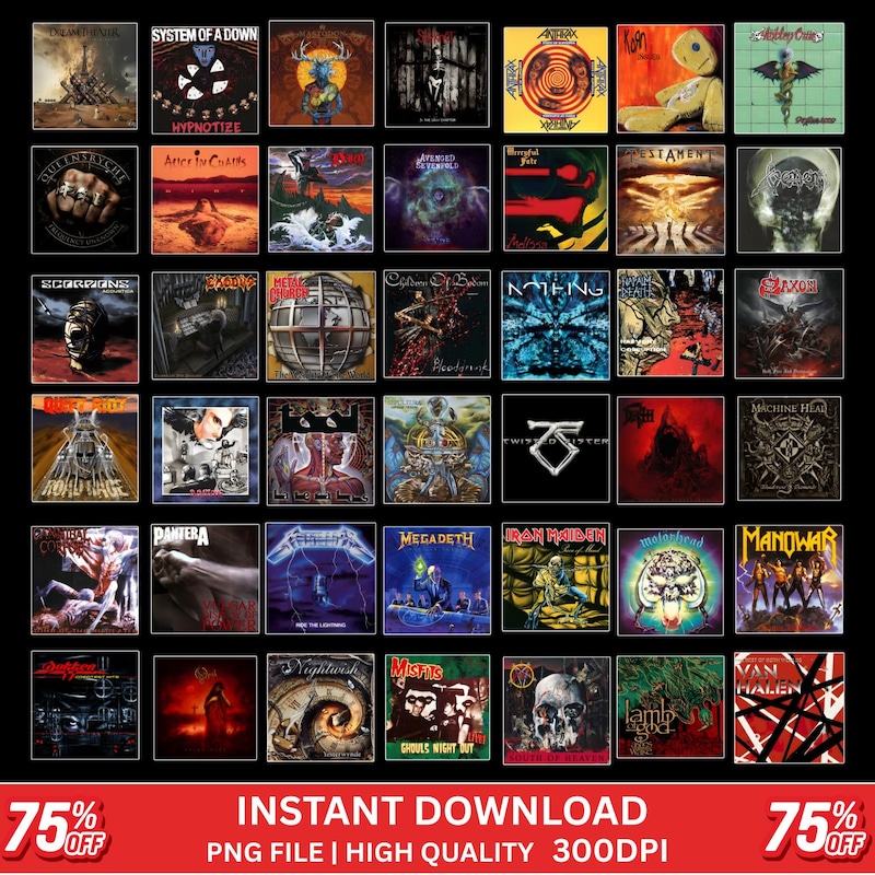Heavy Metal Album Covers - Etsy