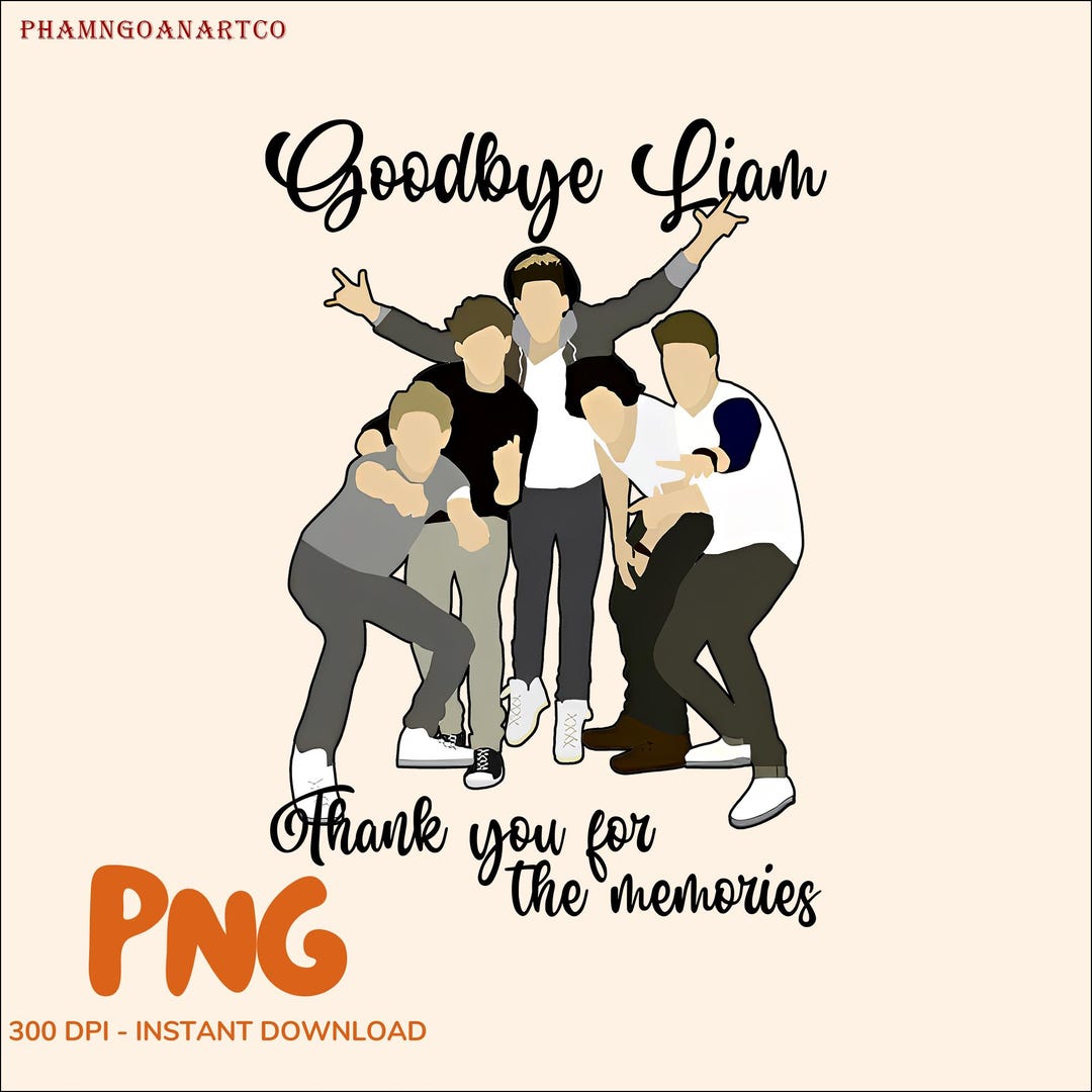Goodbye Liam Thank You for the Memories Png, RIP Liam Payne 2024 PNG ...