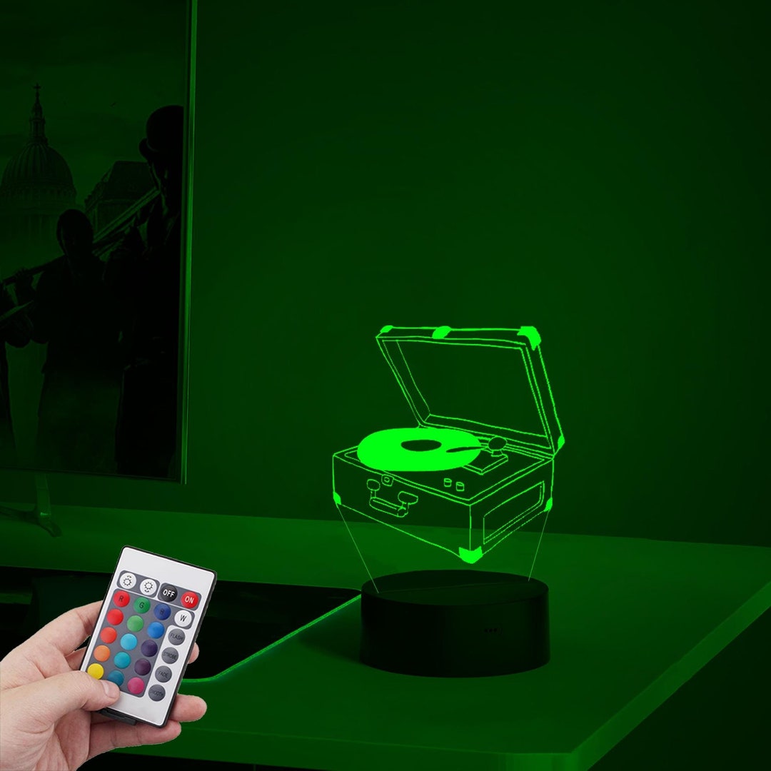 Record Player Stand Night Light,now Playing Acrylic Led Sign,gift for ...