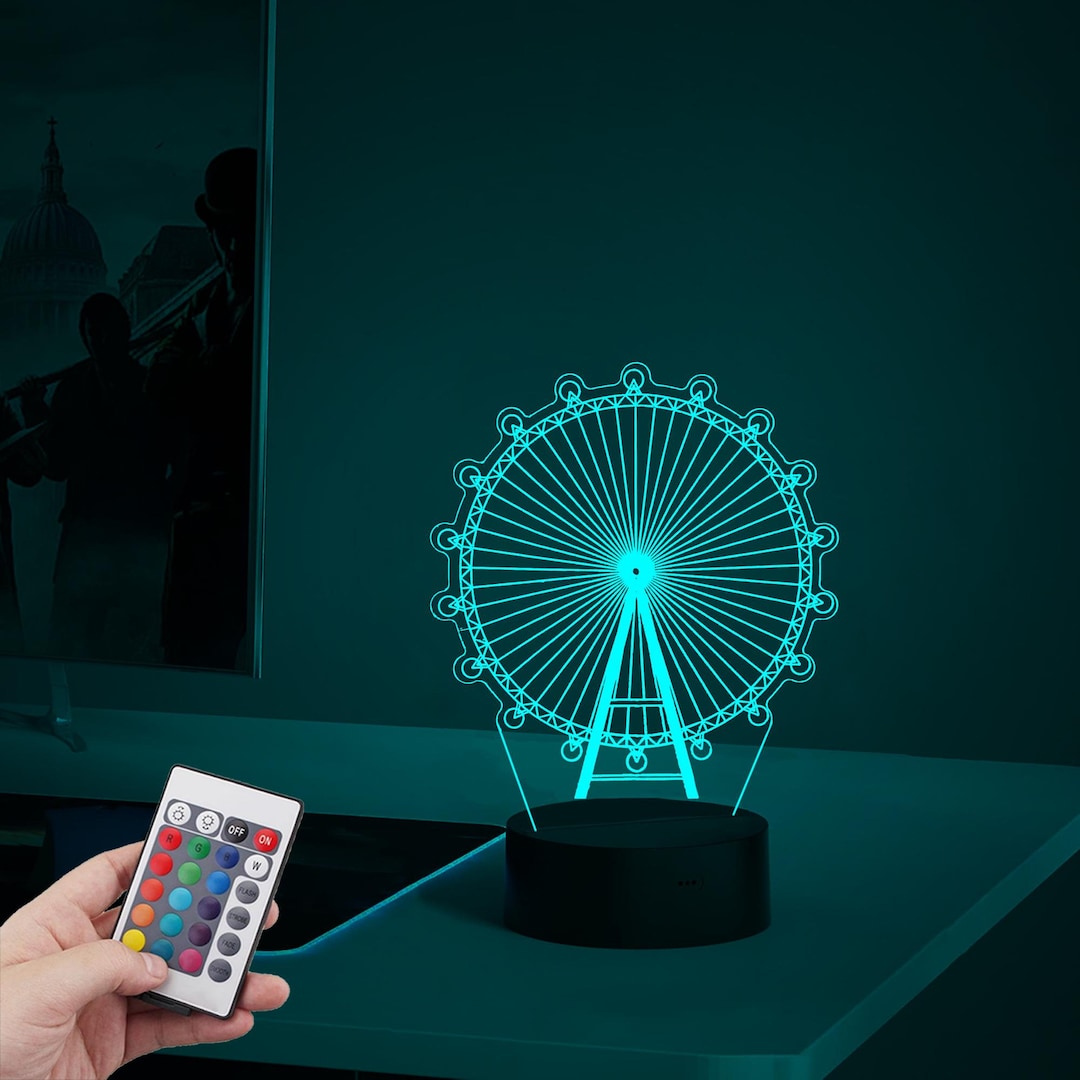 Circus Personalized Ferris Wheel Night Light, Ferris Wheel Gift for ...