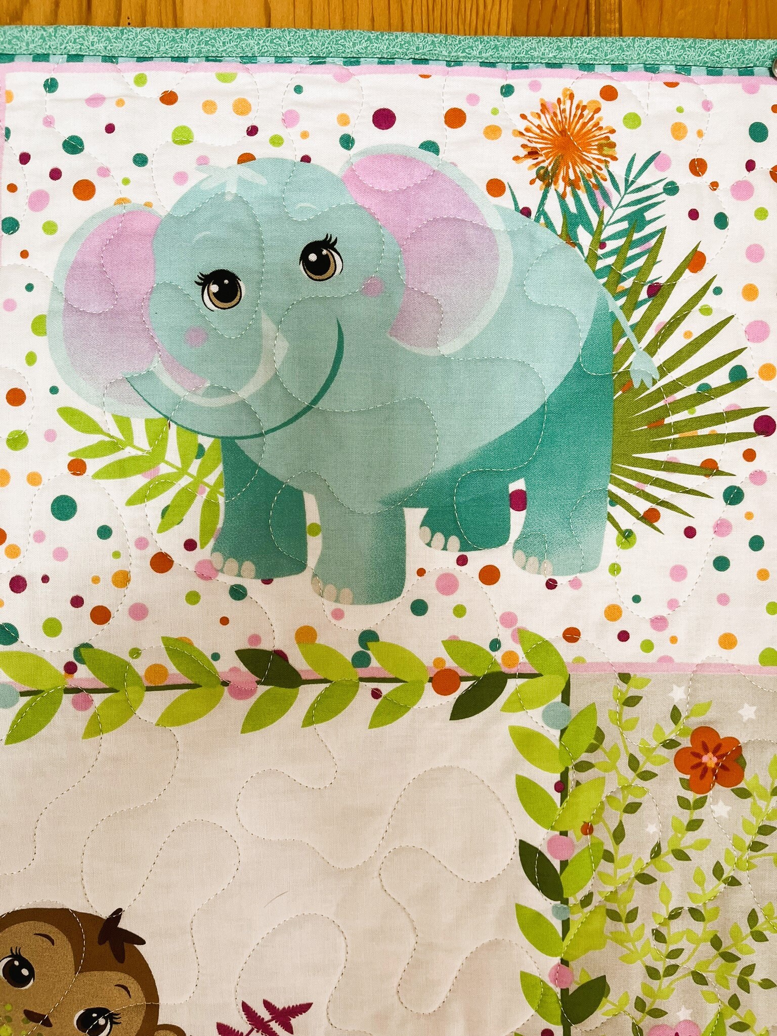 Adorable Jungle Babies Panel Baby Quilt/shady Spring Quilts - Etsy