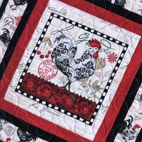 Rooster Table Runner - Etsy